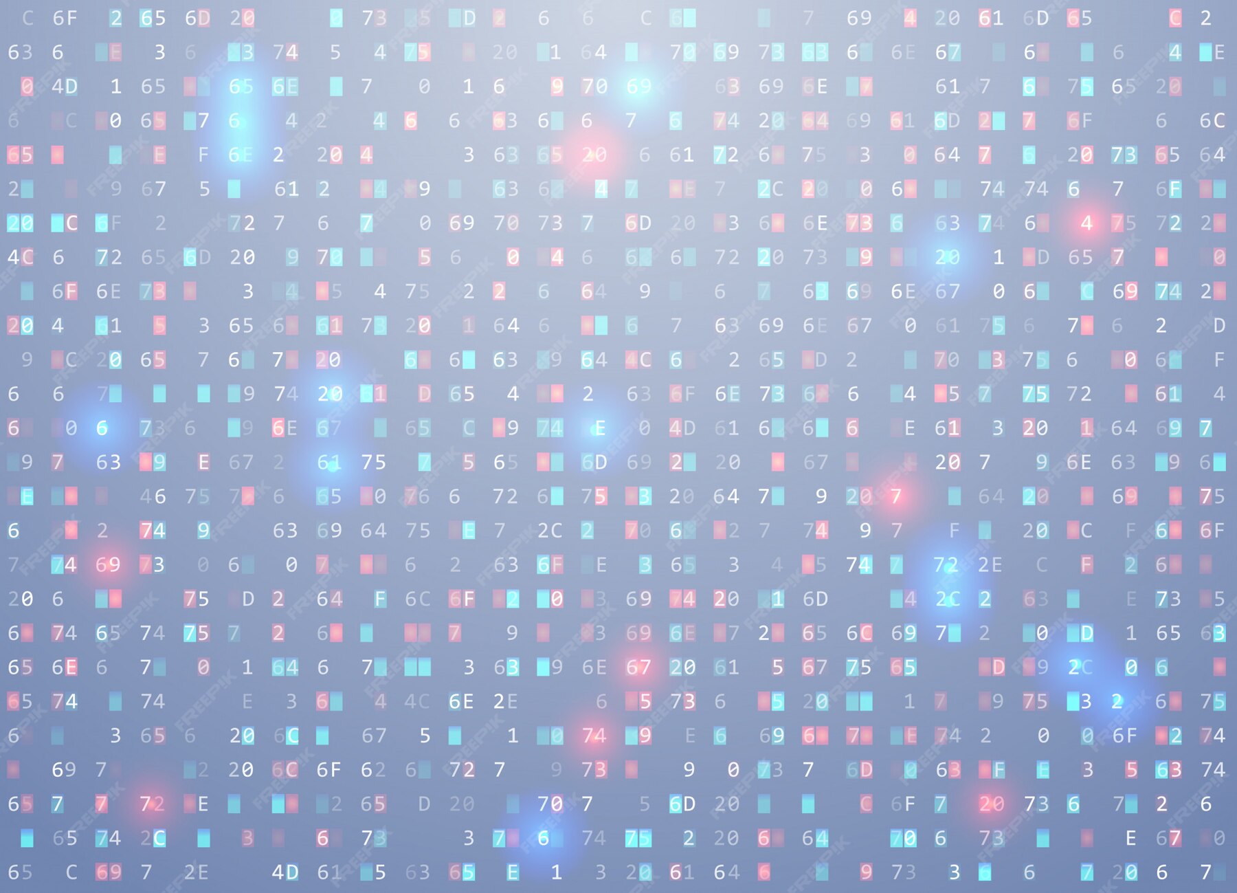 Premium Vector | Vector hex code background with highlight an important element, error, memory ...