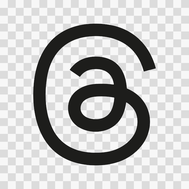 Premium Vector | Vector icon threads intagram social media icon simple ... Premium Vector | Vector icon threads intagram social media icon simple ...