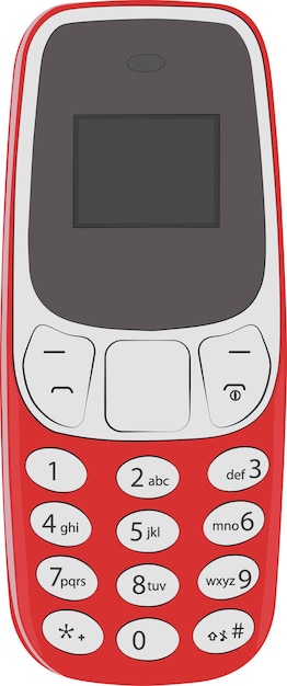 Premium Vector Vector Illustration of Button Mobile Phone