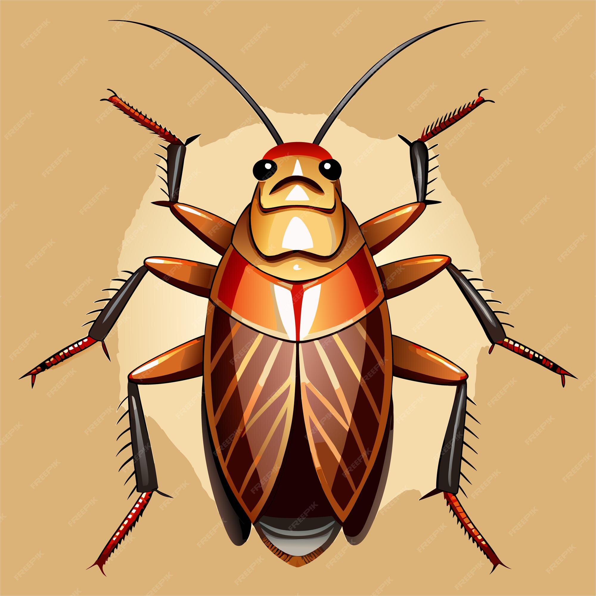 Vector Illustration Of Cockroach Macro Insect Clipart Premium Ai Generated Vector