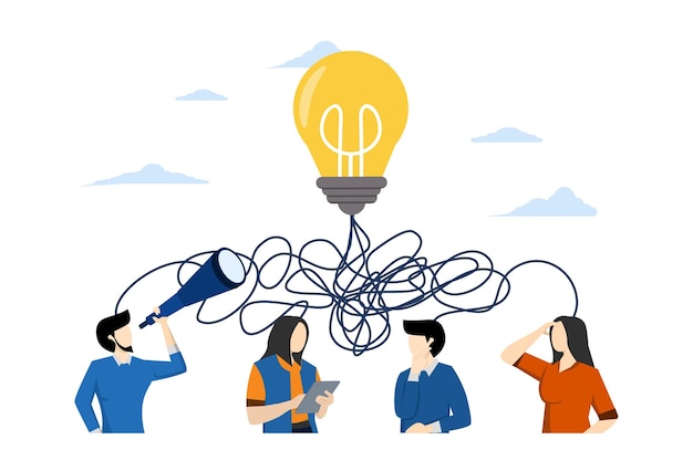 Premium Vector Vector Illustration Of The Concept Of Finding Complex
