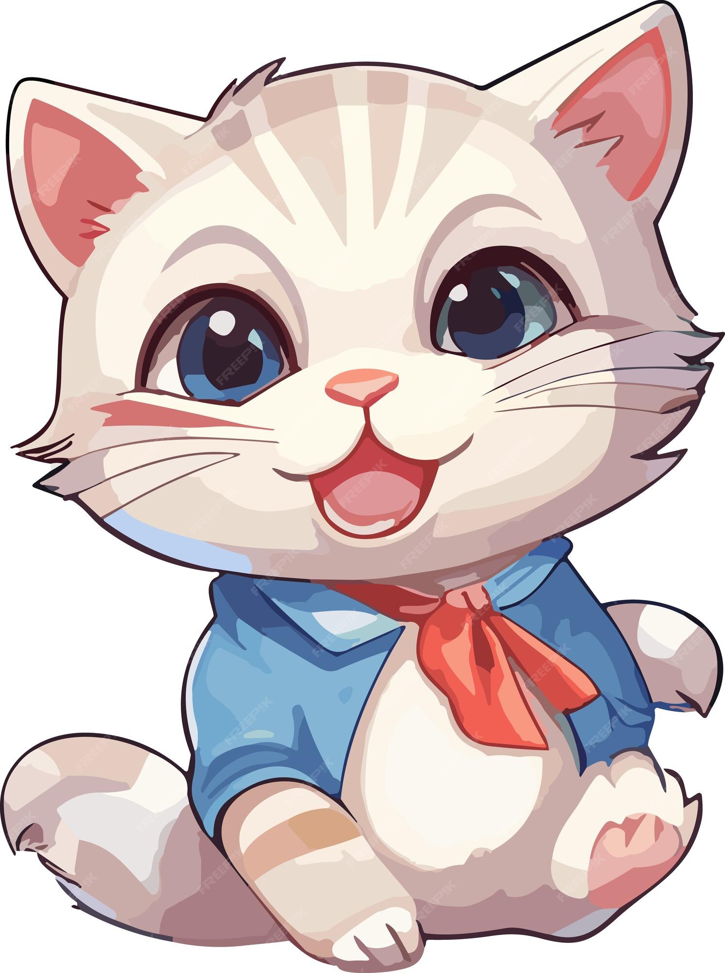 Premium Vector Vector Illustration Cute Cat