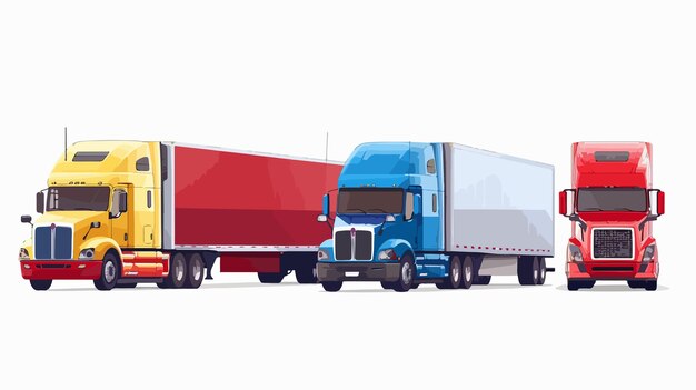 Vector Illustration of Different Types of Semi Trucks | Premium AI ... Vector Illustration of Different Types of Semi Trucks | Premium AI ...