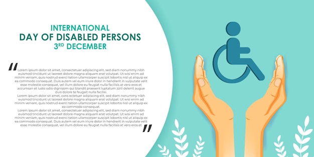 Premium Vector Vector Illustration For International Day Of Disabled