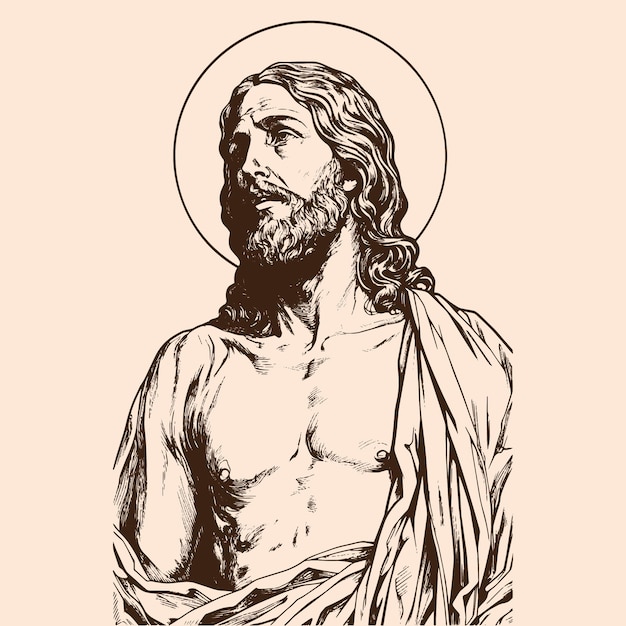 Premium Vector | Vector illustration of jesus christ Premium Vector | Vector illustration of jesus christ