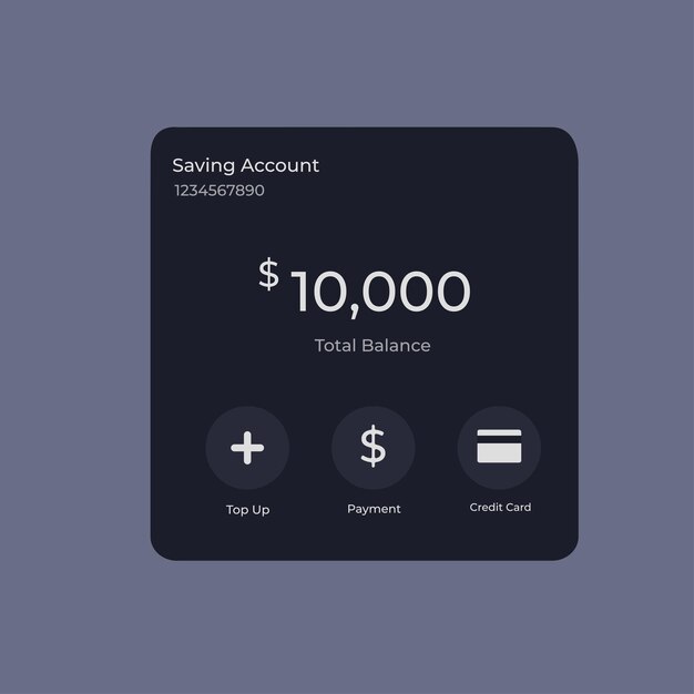 Premium Vector | Vector illustration mobile banking account interface Premium Vector | Vector illustration mobile banking account interface