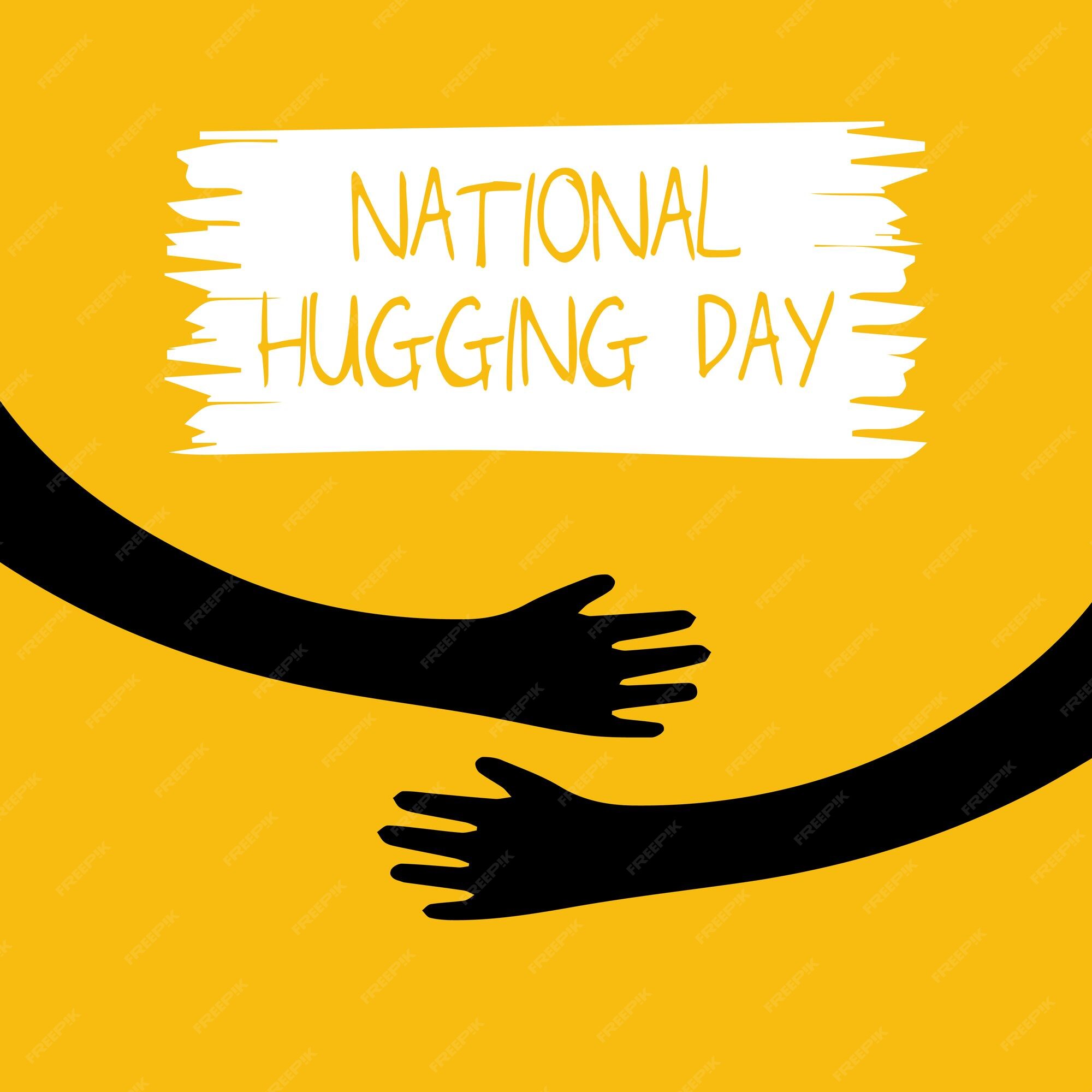 Premium Vector Vector Illustration Of National Hug Day January 21 National Hugging Day Vector