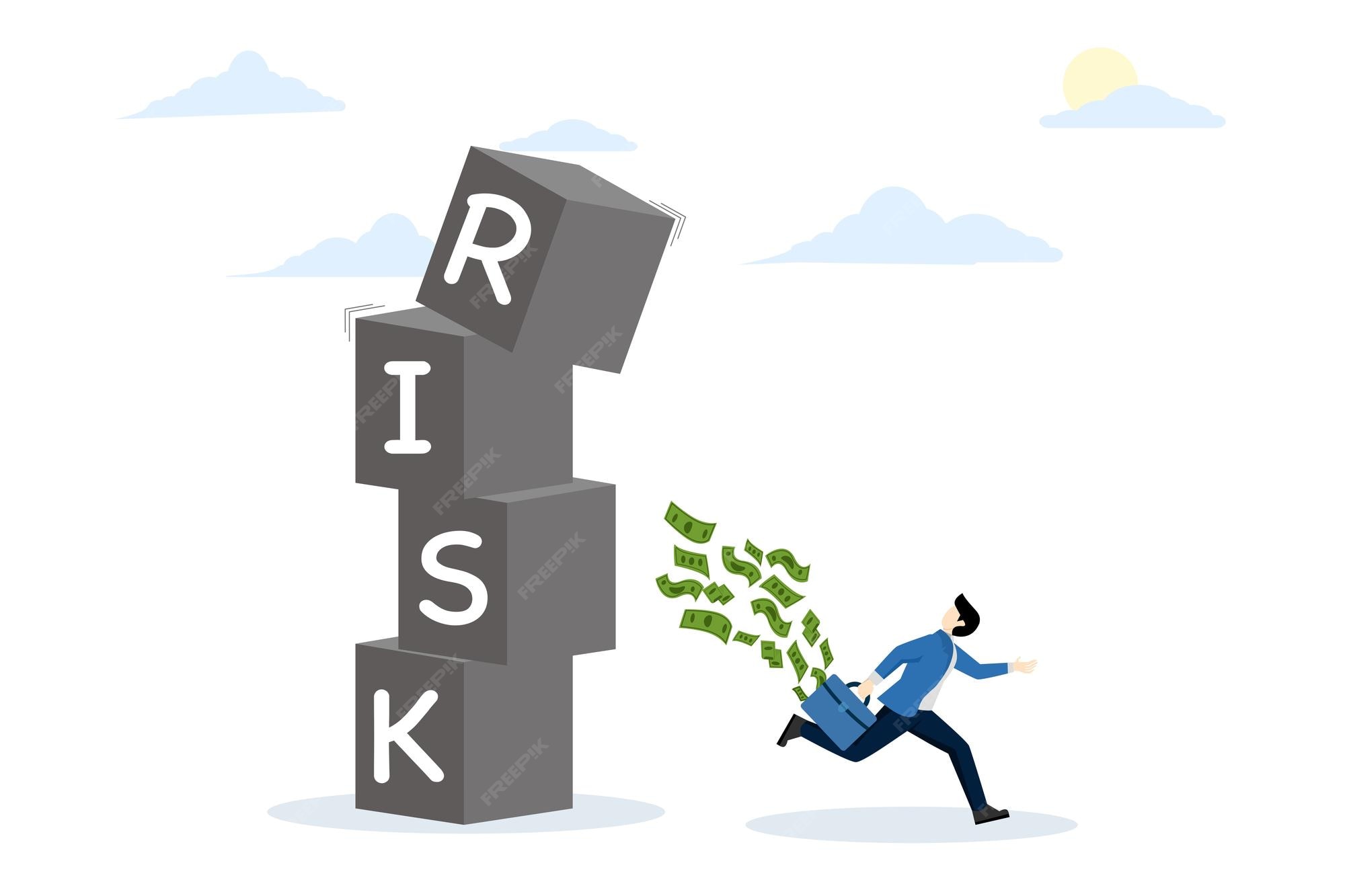 Premium Vector | Vector illustration of risk aversion concept with ... Premium Vector | Vector illustration of risk aversion concept with ...