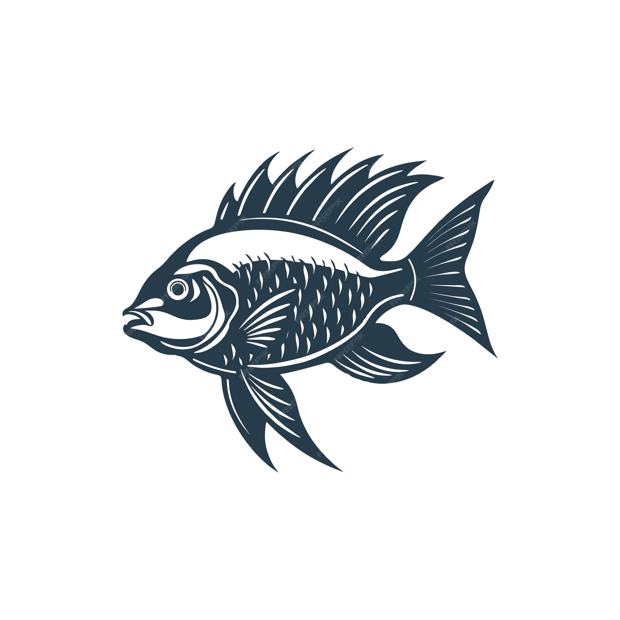 Premium Vector | Vector illustration of Tilapia fish isolated on white ... Premium Vector | Vector illustration of Tilapia fish isolated on white ...