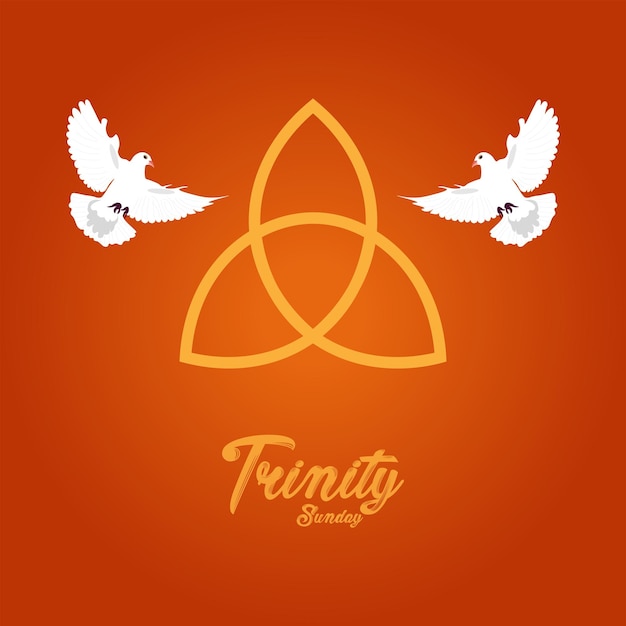 Premium Vector | Vector illustration of Trinity Sunday. Premium Vector | Vector illustration of Trinity Sunday.