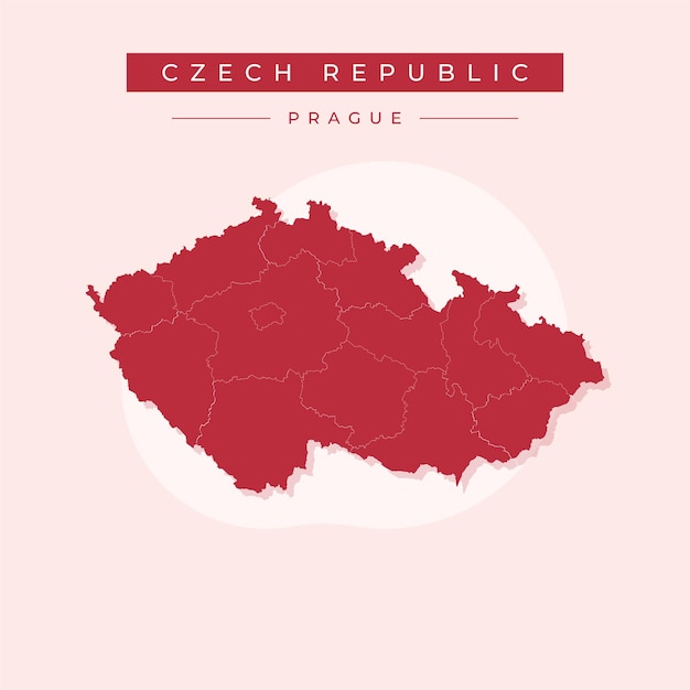 Premium Vector Vector Illustration Vector Of Czech Republic Map Czech