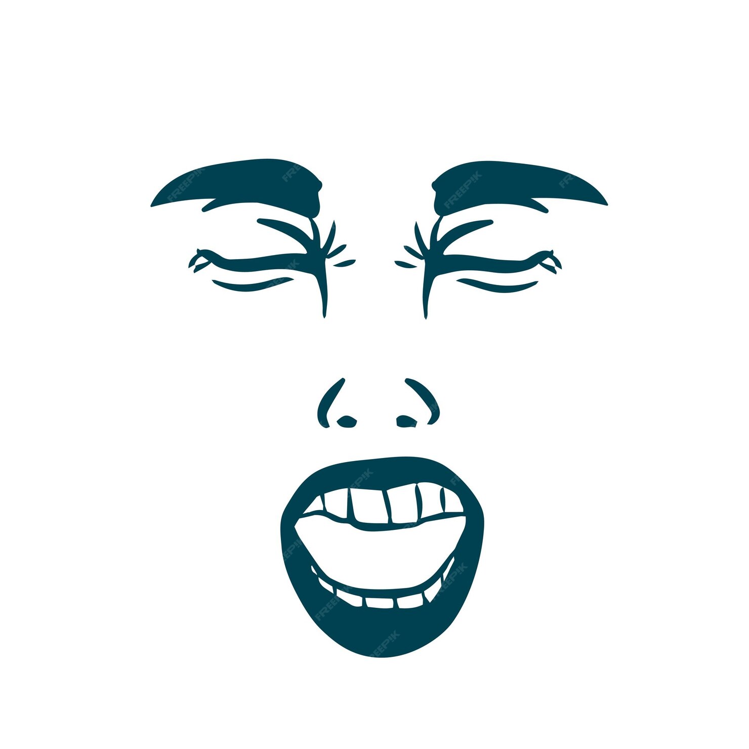 Premium Vector | Vector illustration woman s face crying . woman crying ... Premium Vector | Vector illustration woman s face crying . woman crying ...