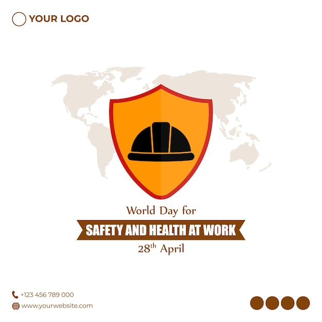 Illustrazione vettoriale per la giornata mondiale per la sicurezza e la ... Illustrazione vettoriale per la giornata mondiale per la sicurezza e la ...