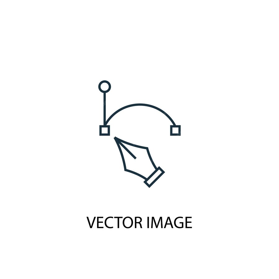 Premium Vector | Vector image concept line icon. simple element ...