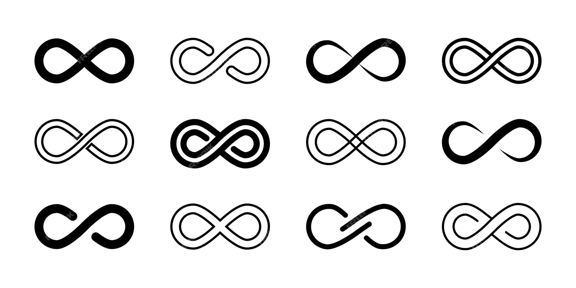 Premium Vector | Vector infinity loop icon set illustration Premium Vector | Vector infinity loop icon set illustration