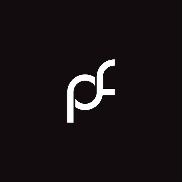 Premium Vector | Vector initial PF logo design vector Premium Vector | Vector initial PF logo design vector