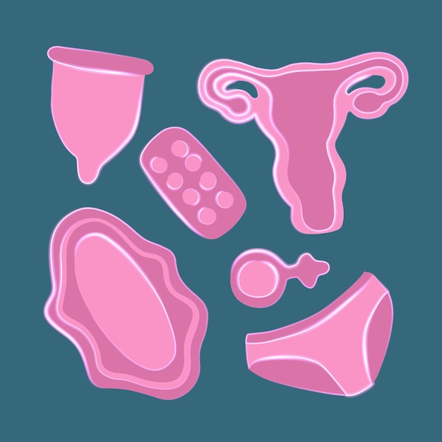 Premium Vector Vector Isolated Illustration Of Menstrual Set