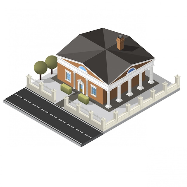 Premium Vector | Vector isometric house Premium Vector | Vector isometric house