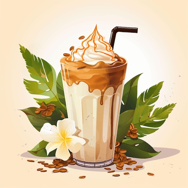 Premium Vector Vector Java Chip Frappuccino Tropical Smoothies Social Media Post