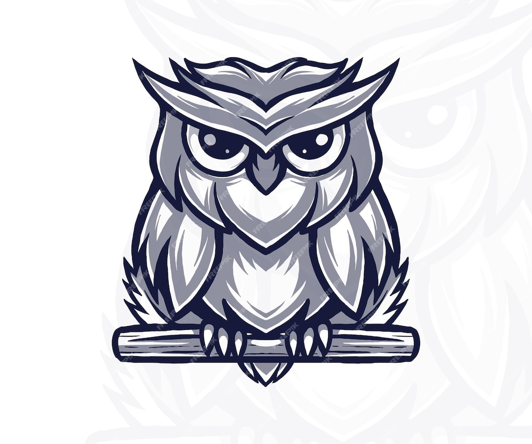 Premium Vector | Vector mascot owl logo illustration white background Premium Vector | Vector mascot owl logo illustration white background