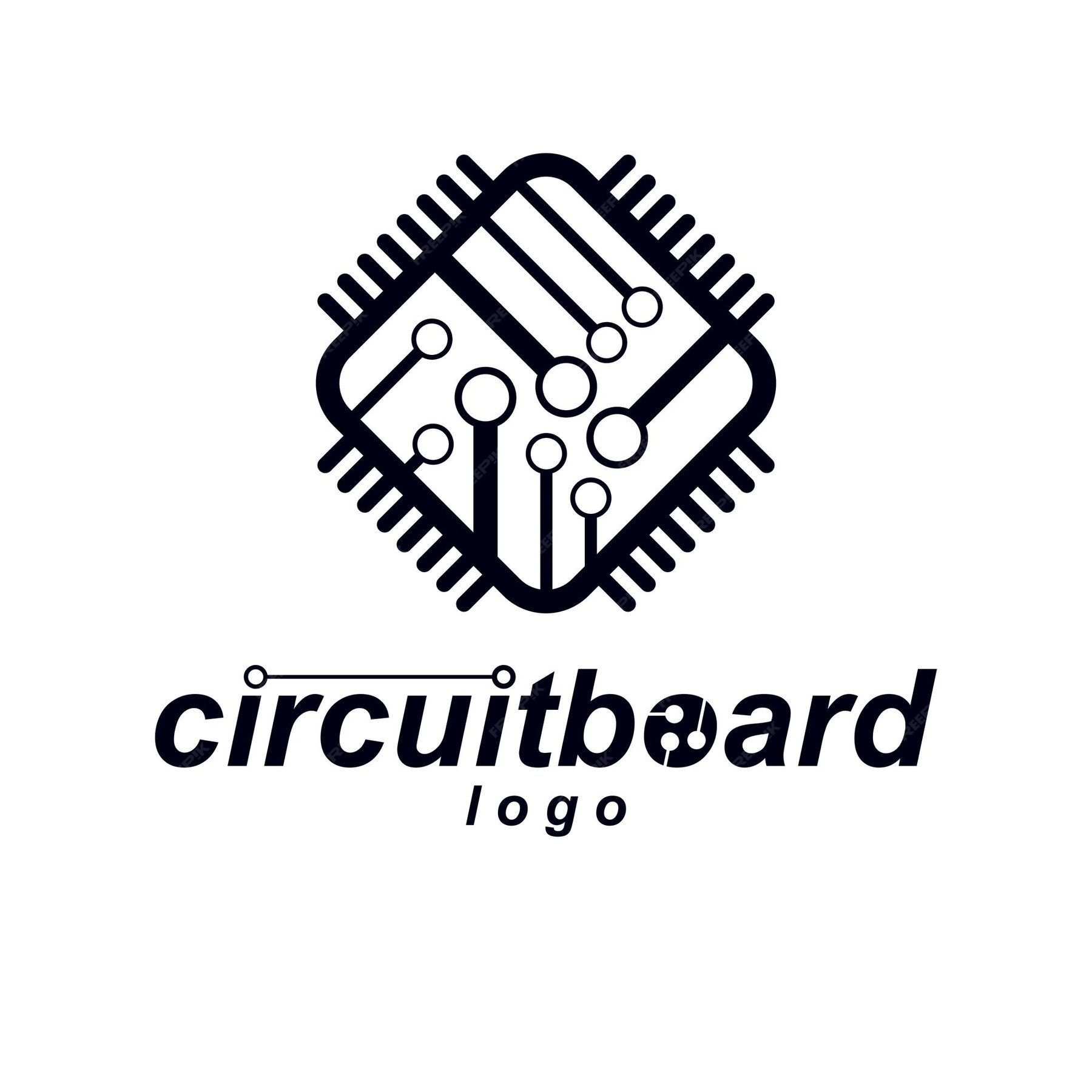 Premium Vector Vector Microchip Design Cpu Information