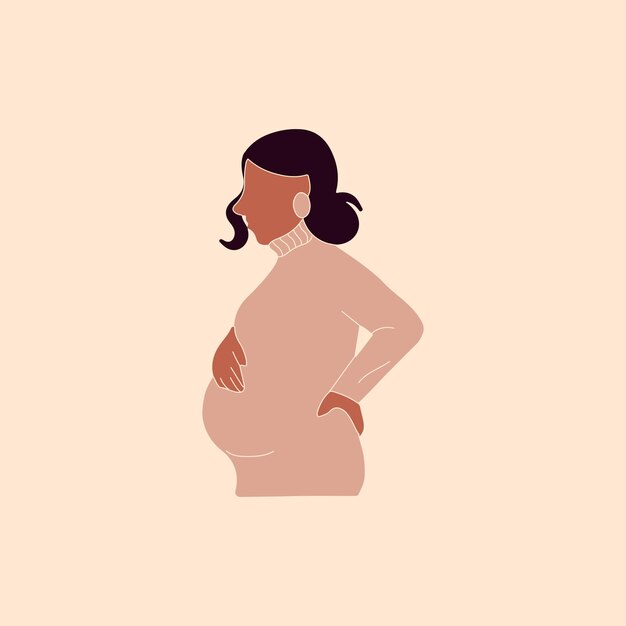 Premium Vector Vector A Modern Illustration About Pregnancy And
