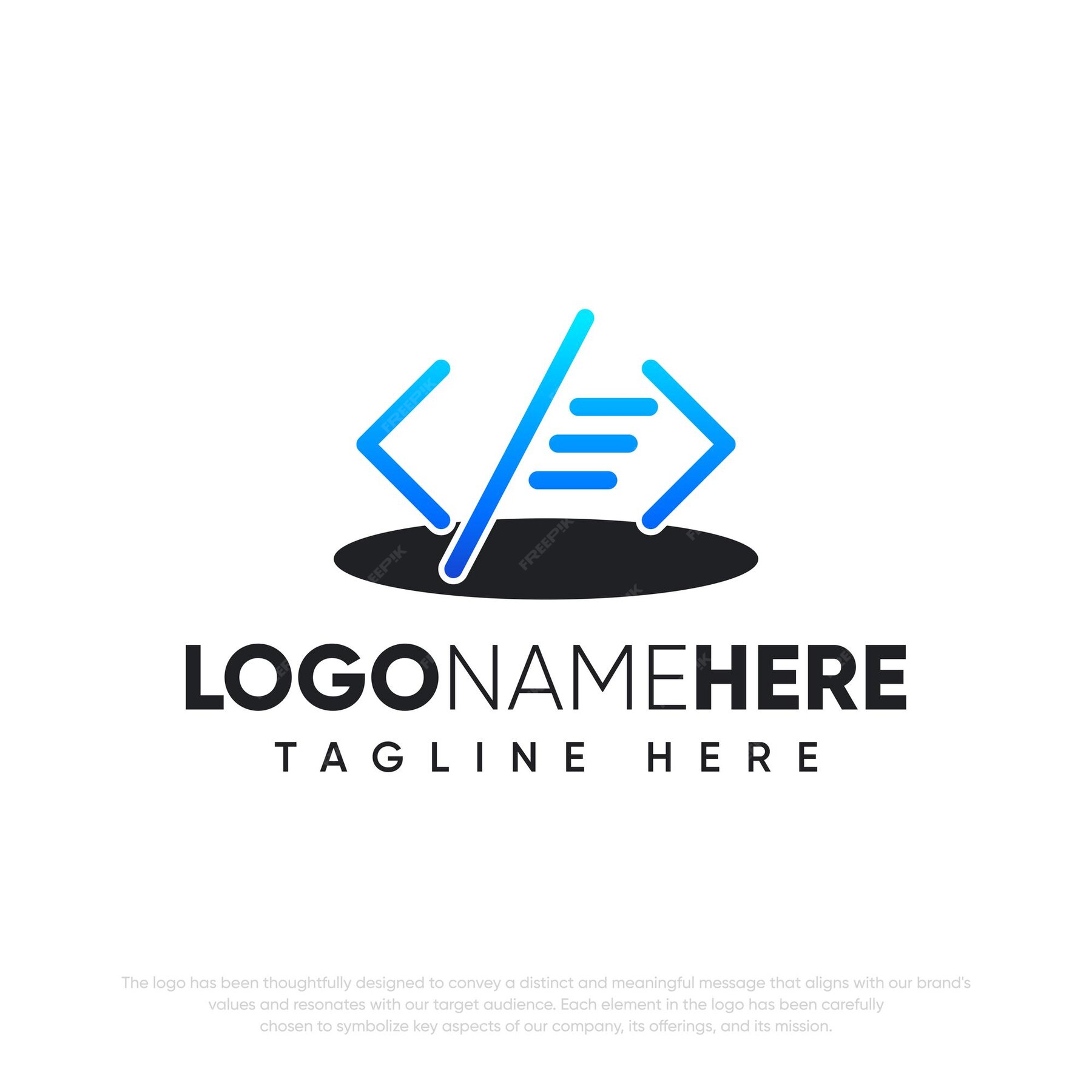 Premium Vector | Vector modern logos of code for coding and programming