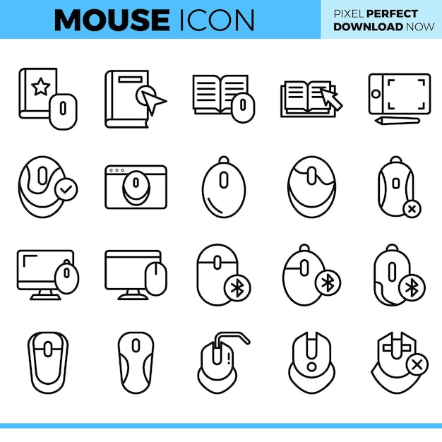 Premium Vector | Vector mouse icon set Premium Vector | Vector mouse icon set