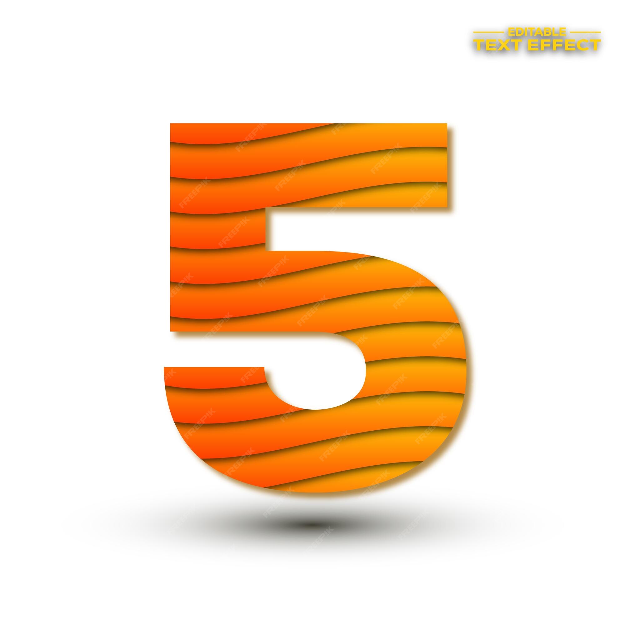 Premium Vector | Vector Number 5 Colorful Gradient Design Premium Vector | Vector Number 5 Colorful Gradient Design