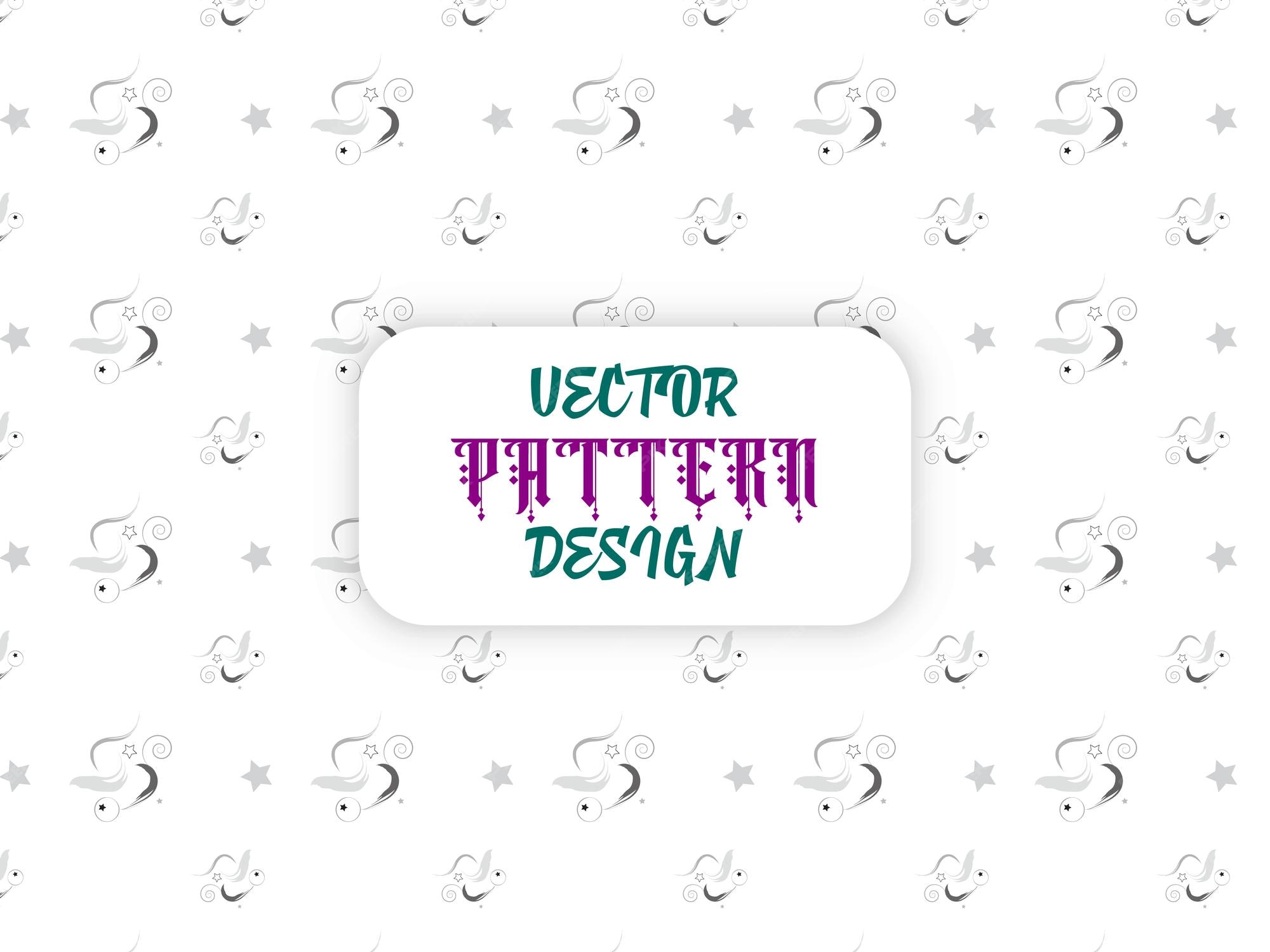 Premium Vector | Vector pattern background design template pattern ...