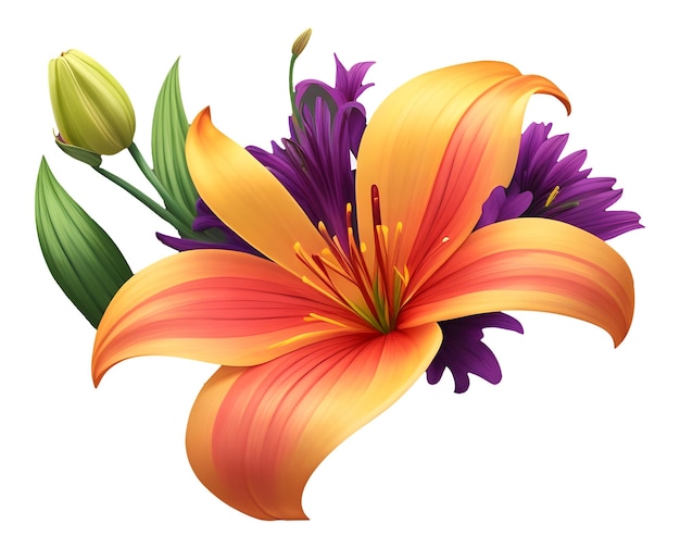 Premium Vector | Vector pink lily Premium Vector | Vector pink lily