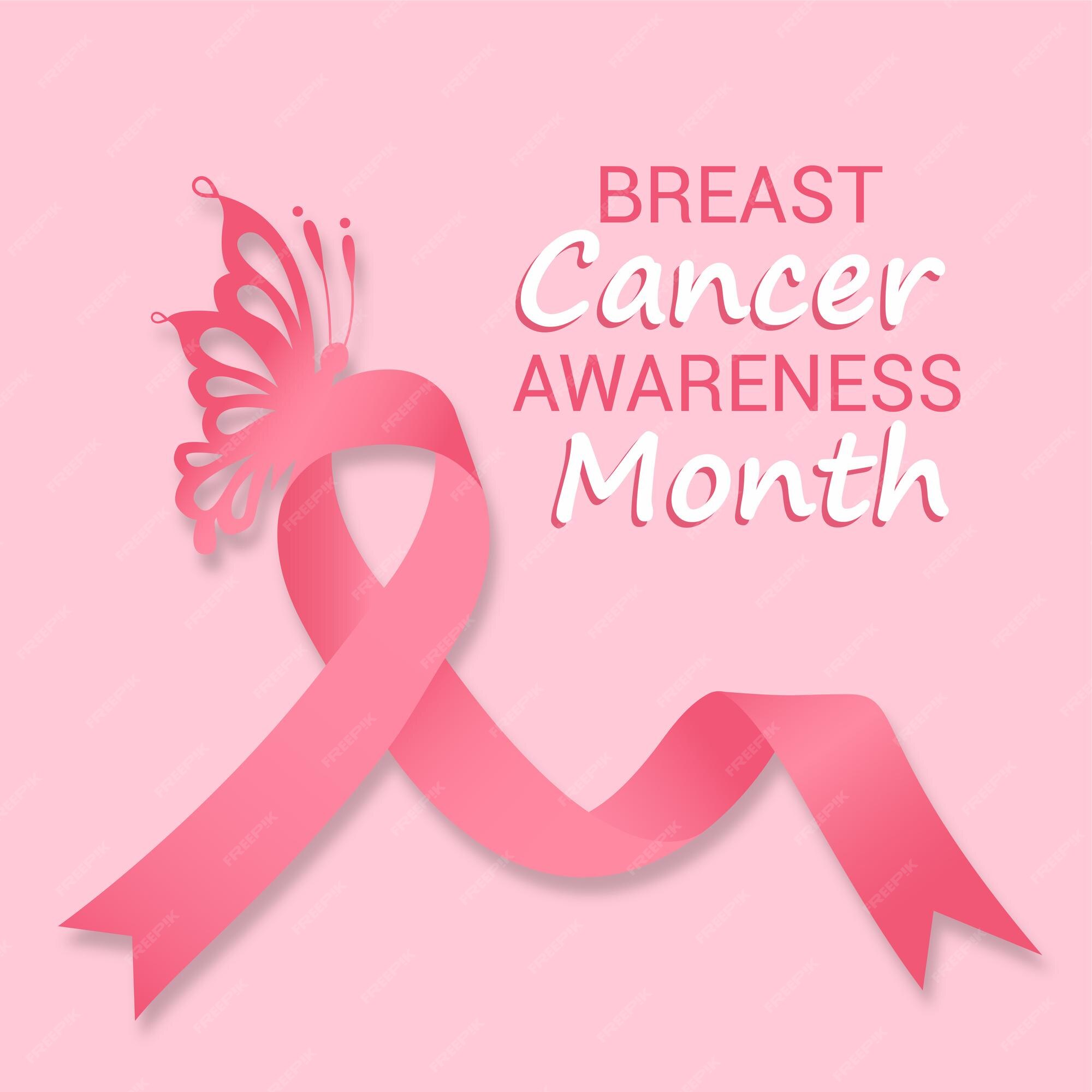 Premium Vector Vector Realistic Breast Cancer Awareness Month