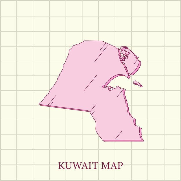 Premium Vector | Vector regions map of kuwait Premium Vector | Vector regions map of kuwait