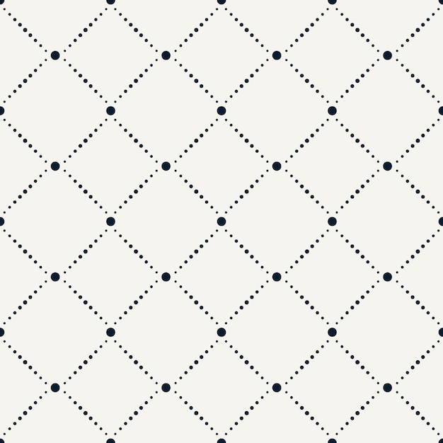 Premium Vector Vector Seamless Dotted Pattern Geometric Monochrome