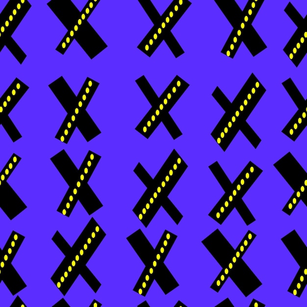 Premium Vector | Vector seamless pattern crosses x Premium Vector | Vector seamless pattern crosses x