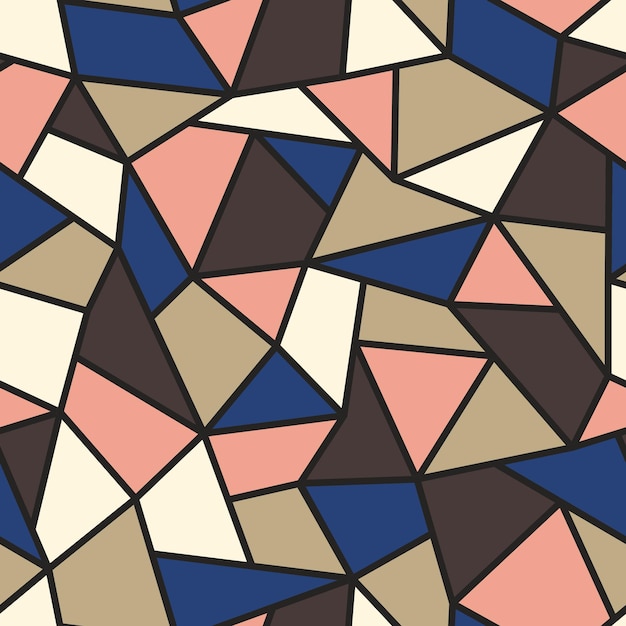 Premium Vector | Vector seamless polygonal geometric pattern mosaic ... Premium Vector | Vector seamless polygonal geometric pattern mosaic ...