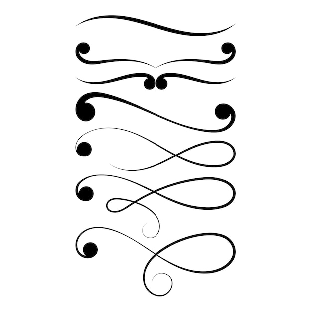 Premium Vector | Vector set of decorative dividers Premium Vector | Vector set of decorative dividers