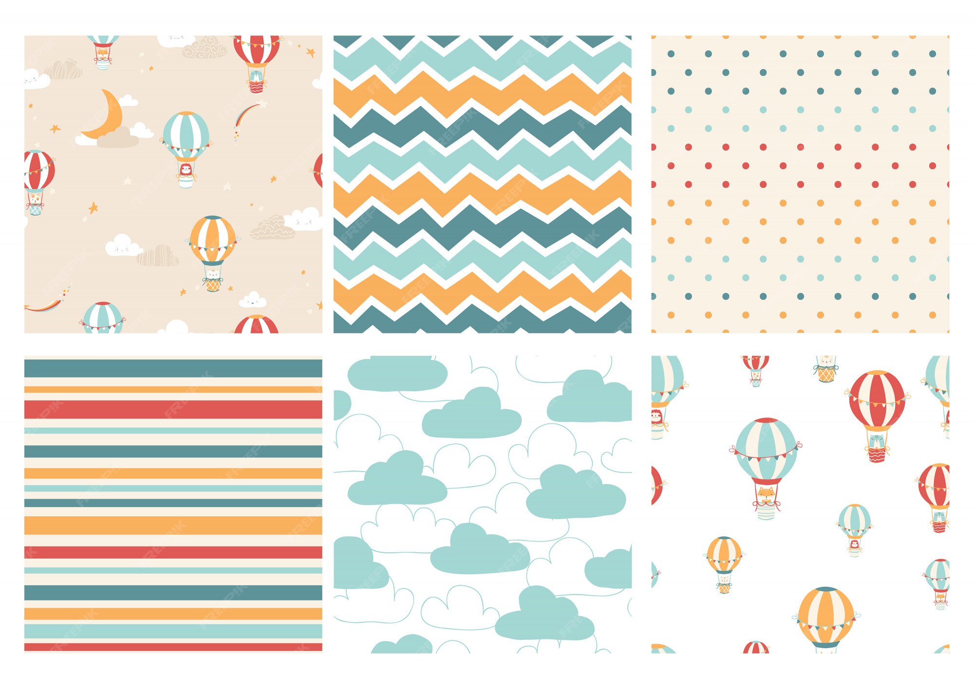 Premium Vector | Vector set of patterns with cute children characters ... Premium Vector | Vector set of patterns with cute children characters ...