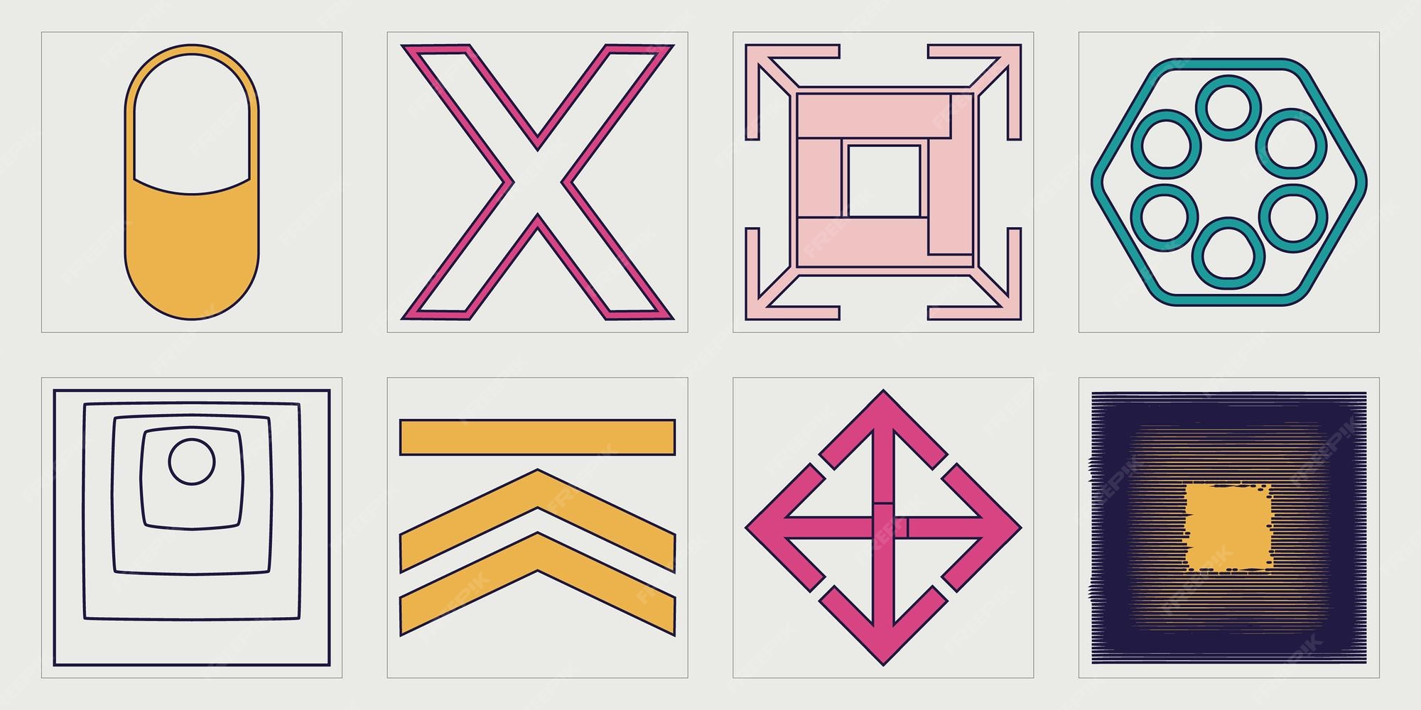 Premium Vector | Vector set of y2k large set of retro objects for design objects in y2k style