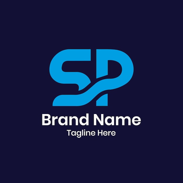 Premium Vector | Vector simple sp logo design Premium Vector | Vector simple sp logo design