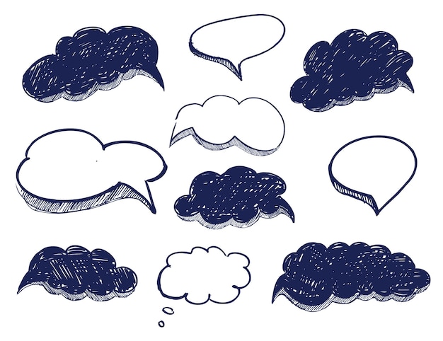 Premium Vector | Vector speech bubbles background set. Premium Vector | Vector speech bubbles background set.