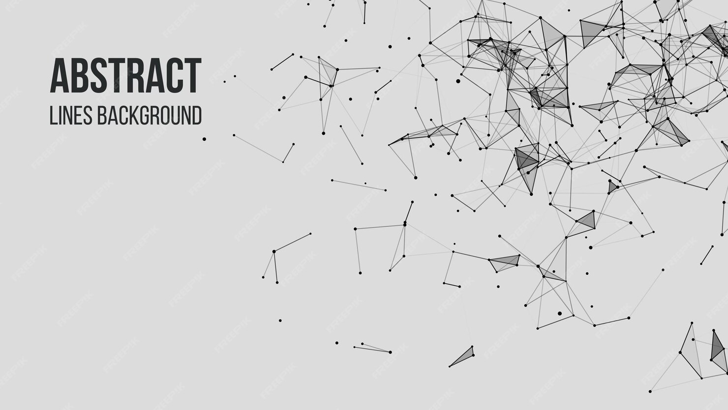 Premium Vector Vector Technology Background Plexus Effect Abstract Polygonal Background With