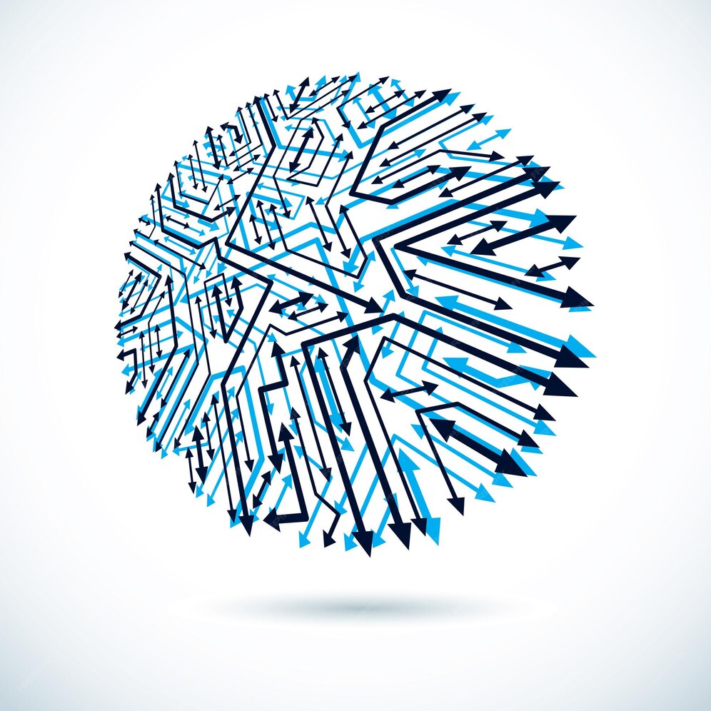 Premium Vector | Vector technology cpu design with circular ...