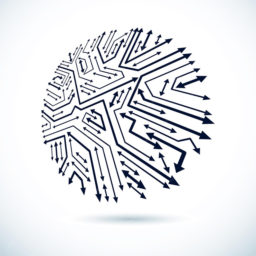 Premium Vector | Vector technology cpu design with circular ...