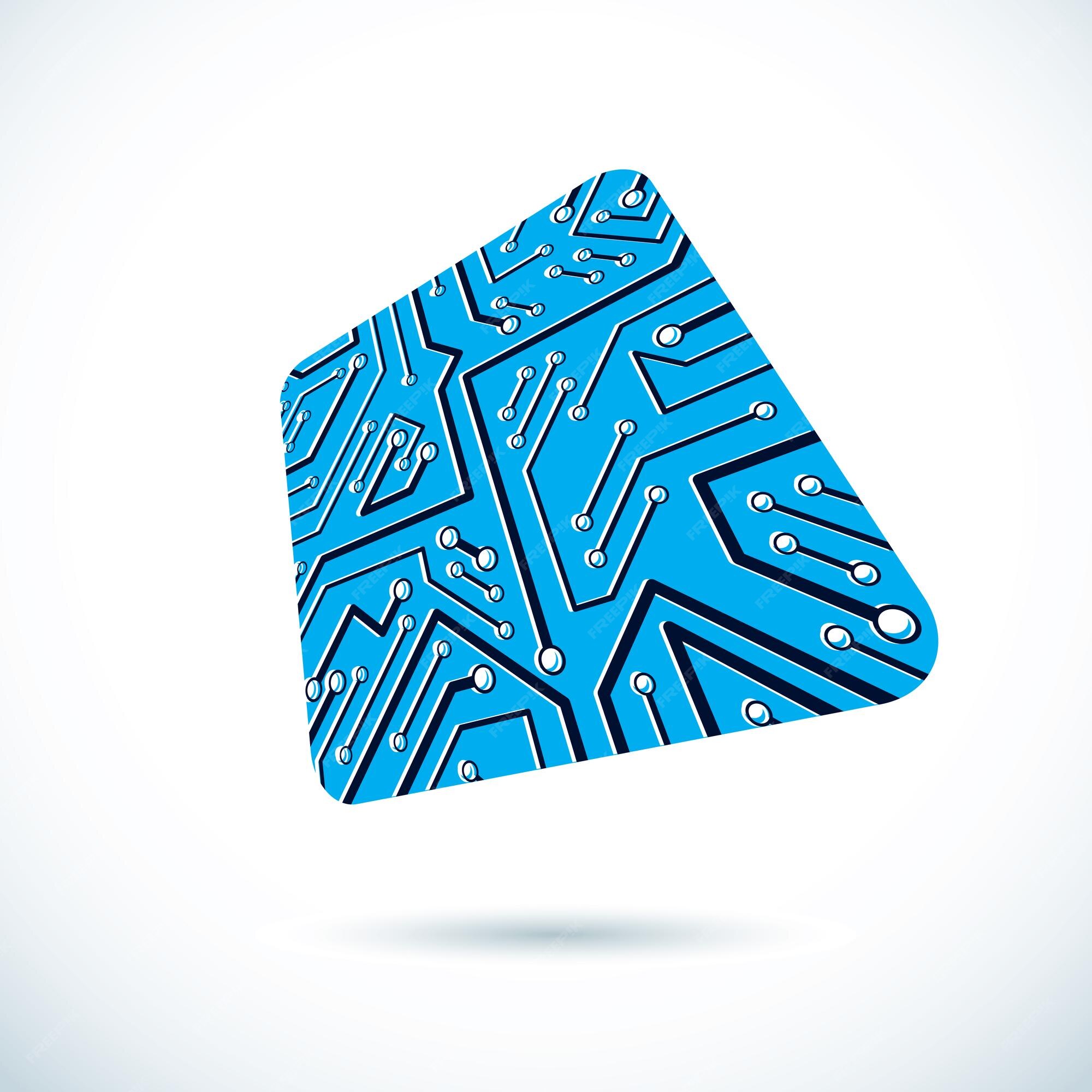 Premium Vector Vector Technology Cpu Design With Square Microprocessor Scheme Computer