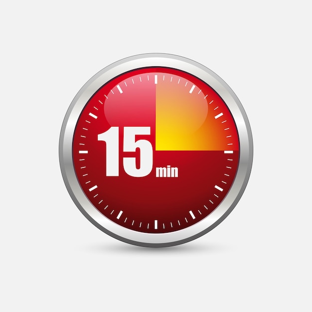 Timer 15 Minutes Timer 15 Minutes Stock Vector Illustration Of Record