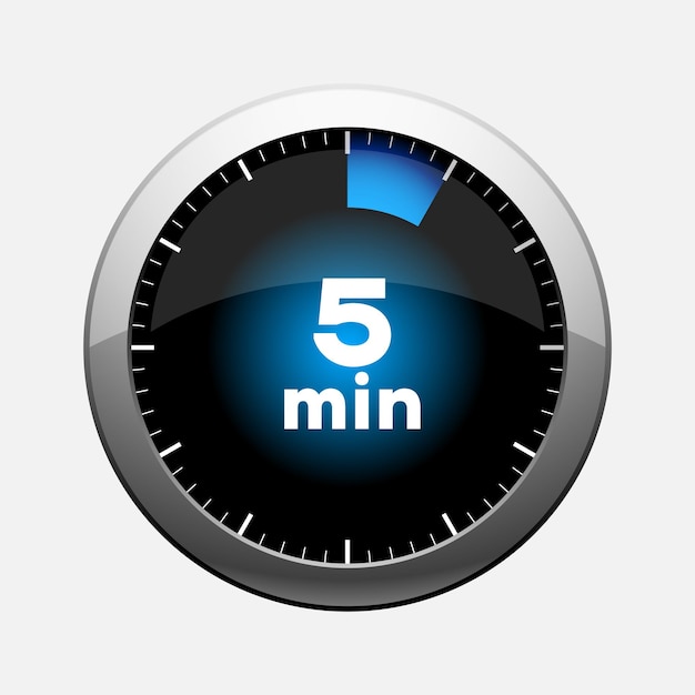 Premium Vector | Vector timer for 5 minutes Premium Vector | Vector timer for 5 minutes