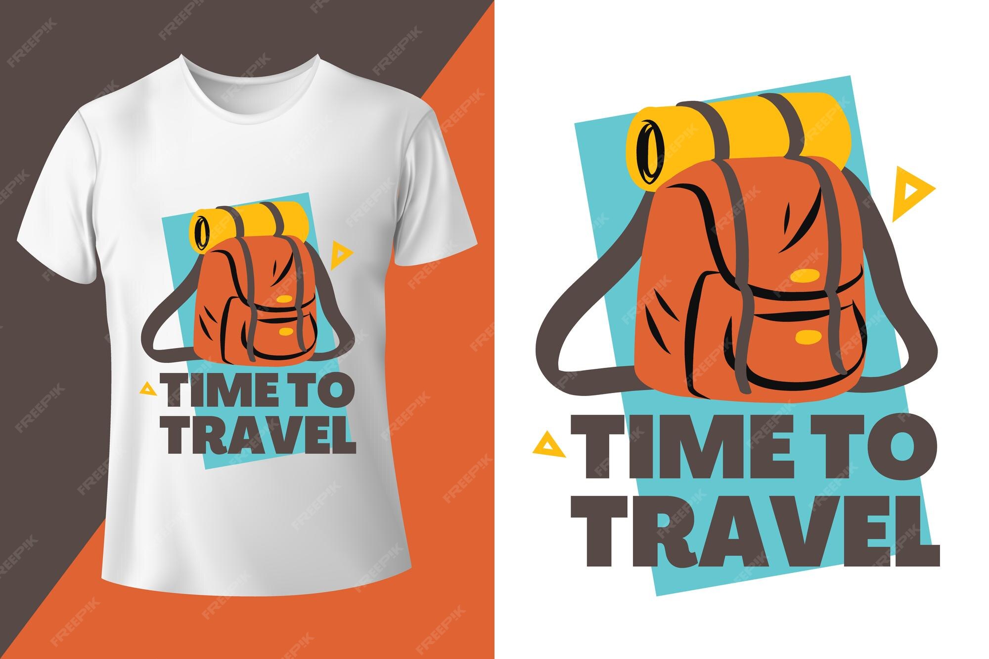 Premium Vector Vector Travel T Shirt Design Template