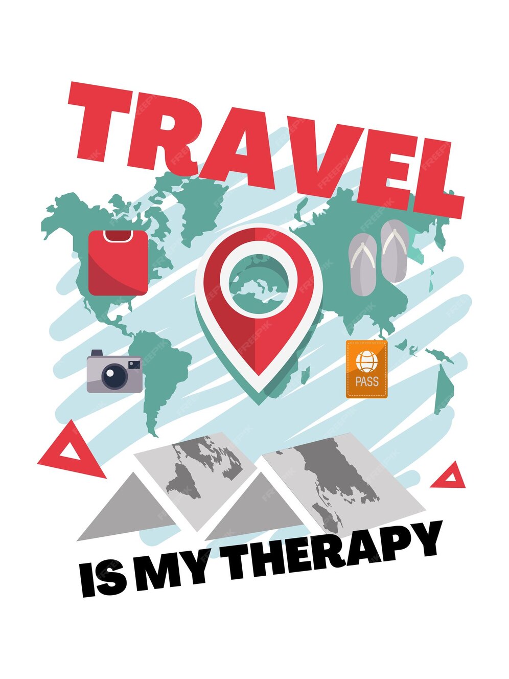Premium Vector Vector Travel T Shirt Design Template