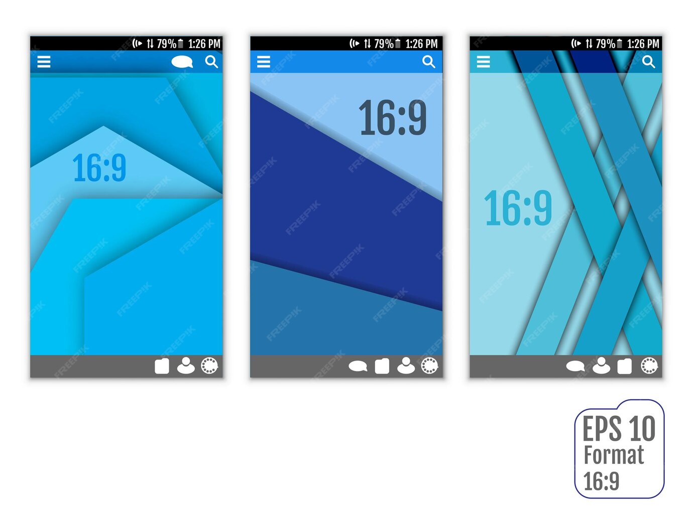 Premium Vector | Vector ui layout for mobile smartphone app in new ...